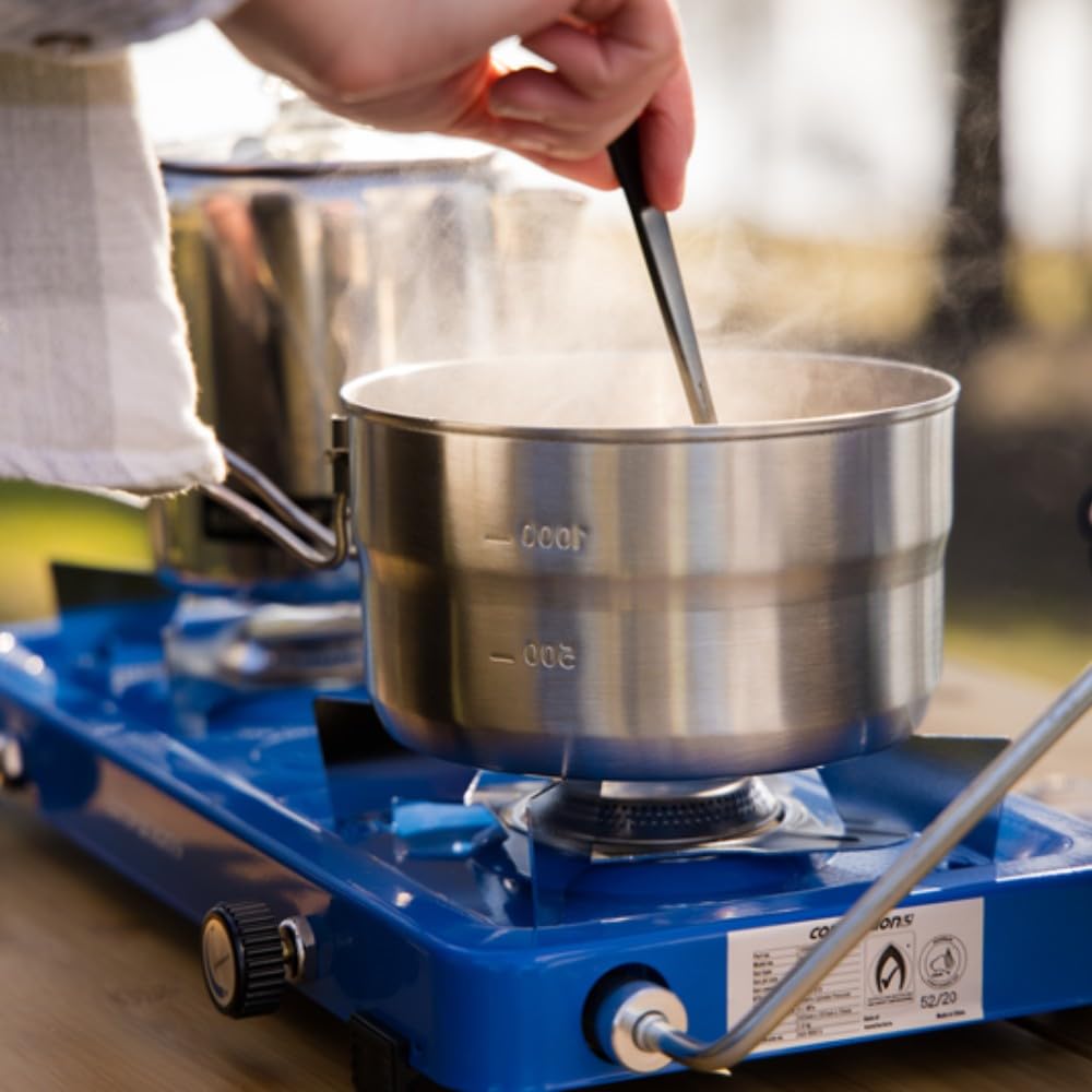 Campfire Stainless Steel Mess Pot, 1.5 Litre Capacity – DR Campervan